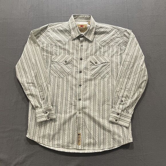 Larry Mahan | Shirts | Larry Mahan Shirt Mens Xl Pearl Snap Western ...